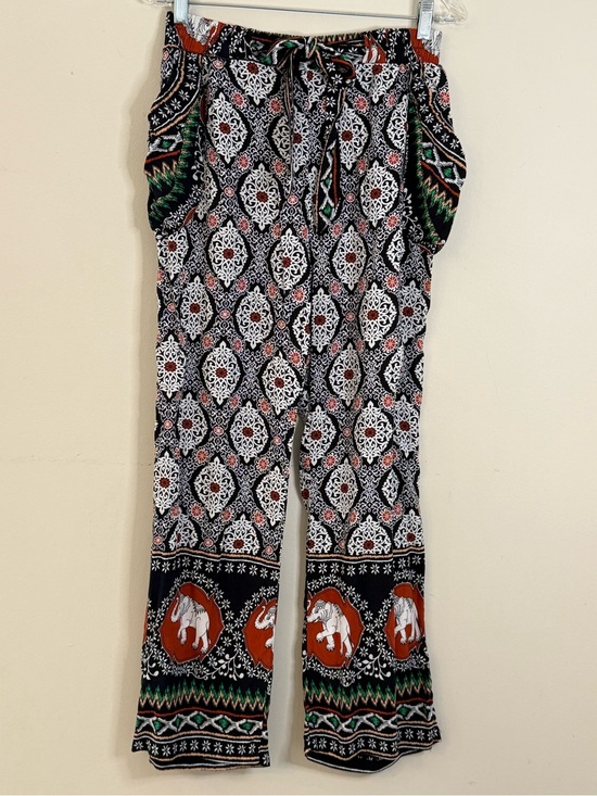 Pants & Jumpsuits | Red Leaf Boho Elephant Floral Tribal Pants Sz Lg ...